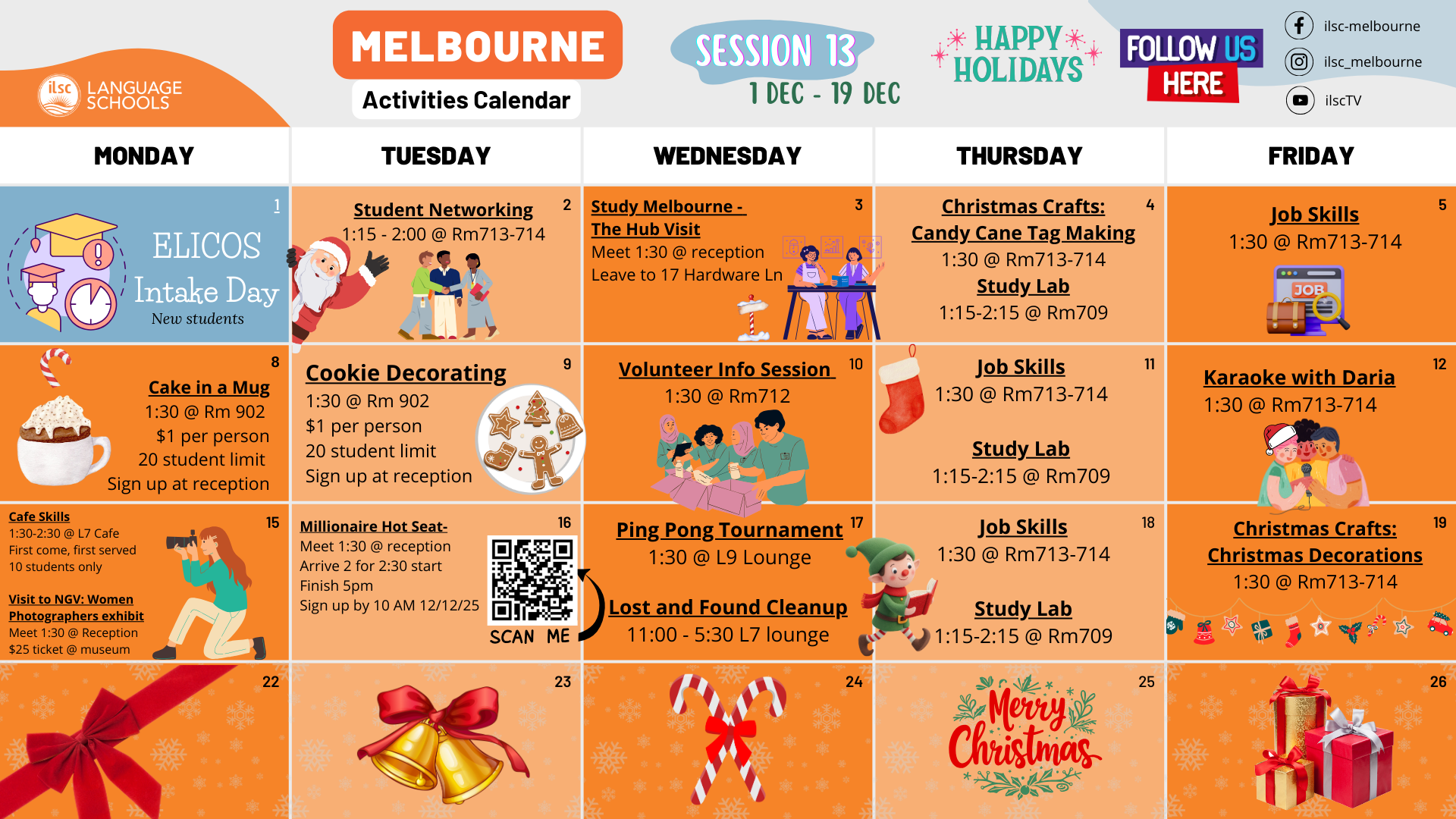 ILSC Australia Current Activities Calendars